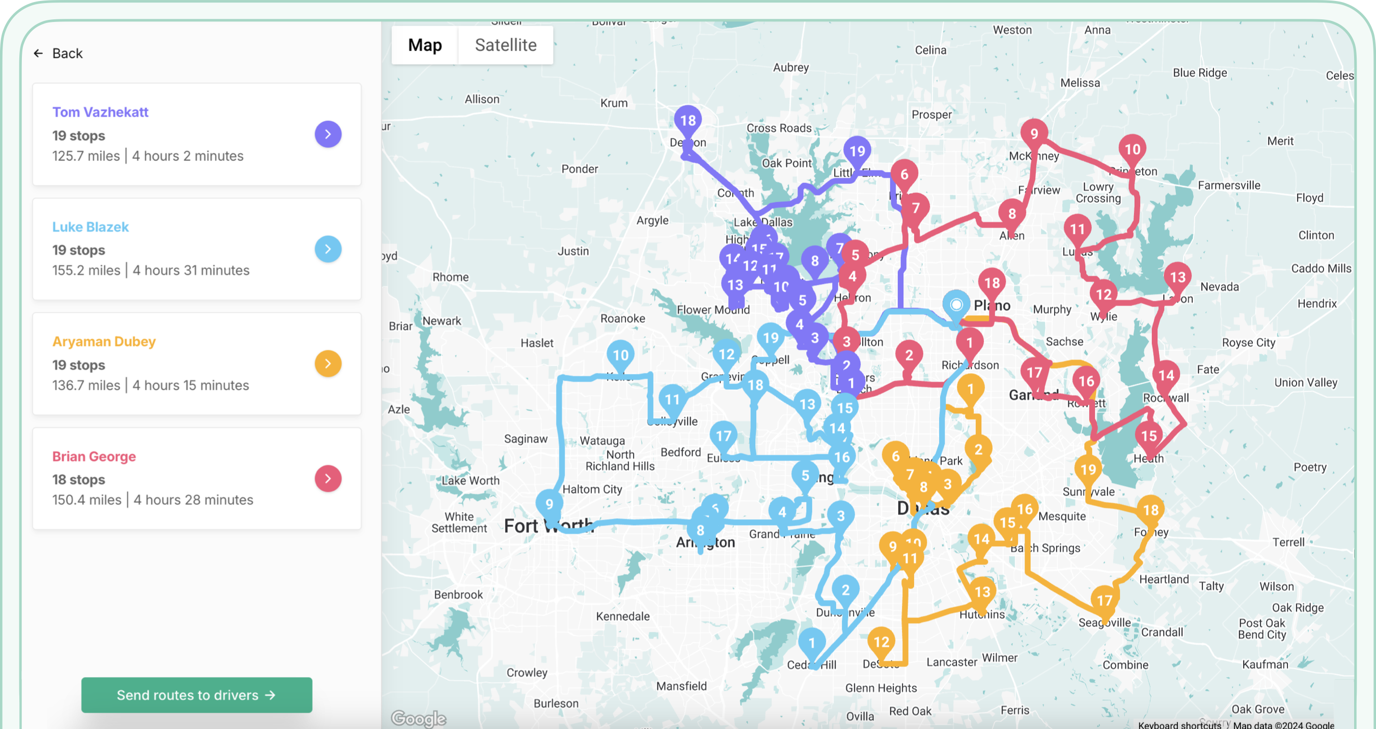 Routora | Route Optimization for Multiple Stops
